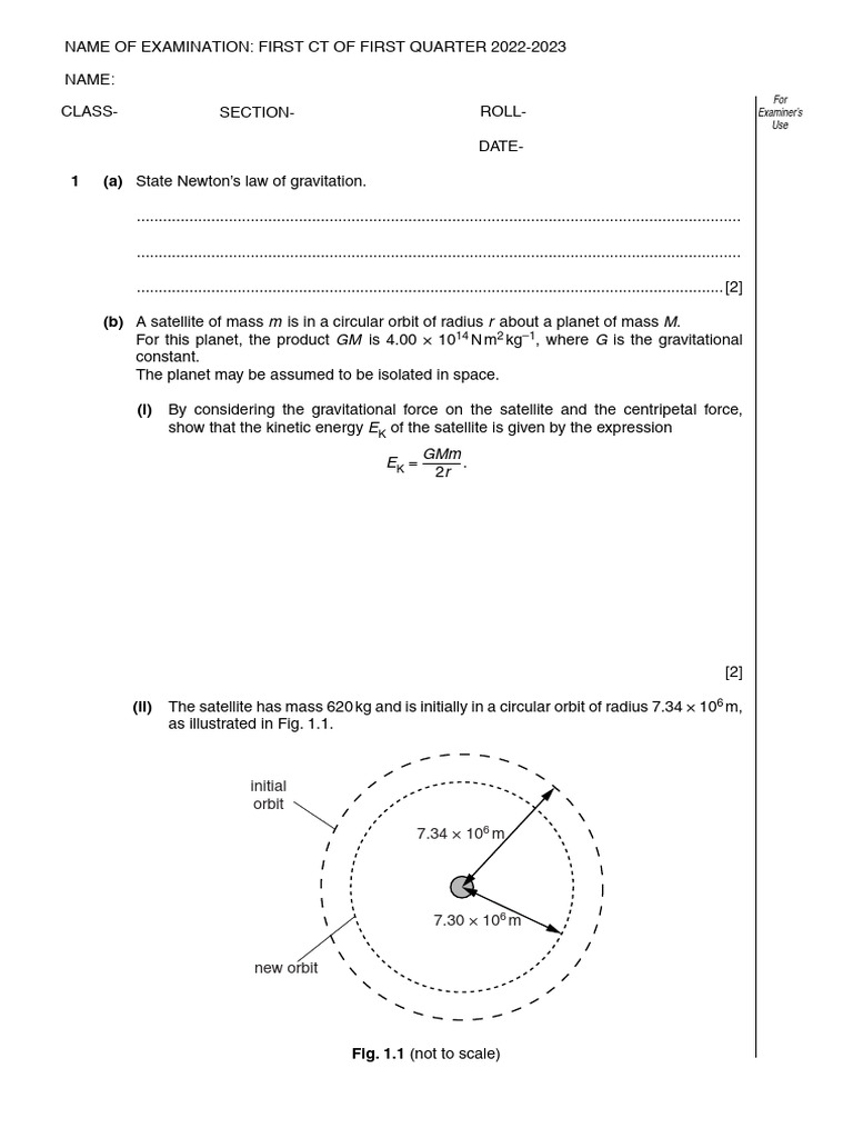 CT-1 | PDF | Orbit | Force