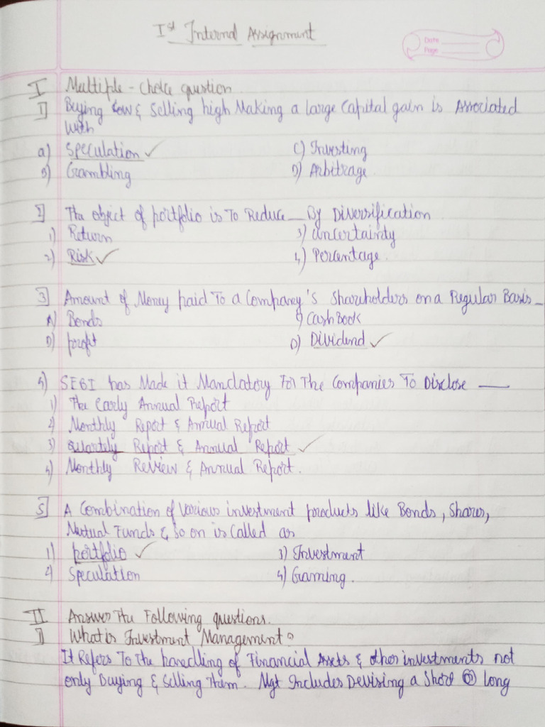 SAPM -01 Assignment | PDF