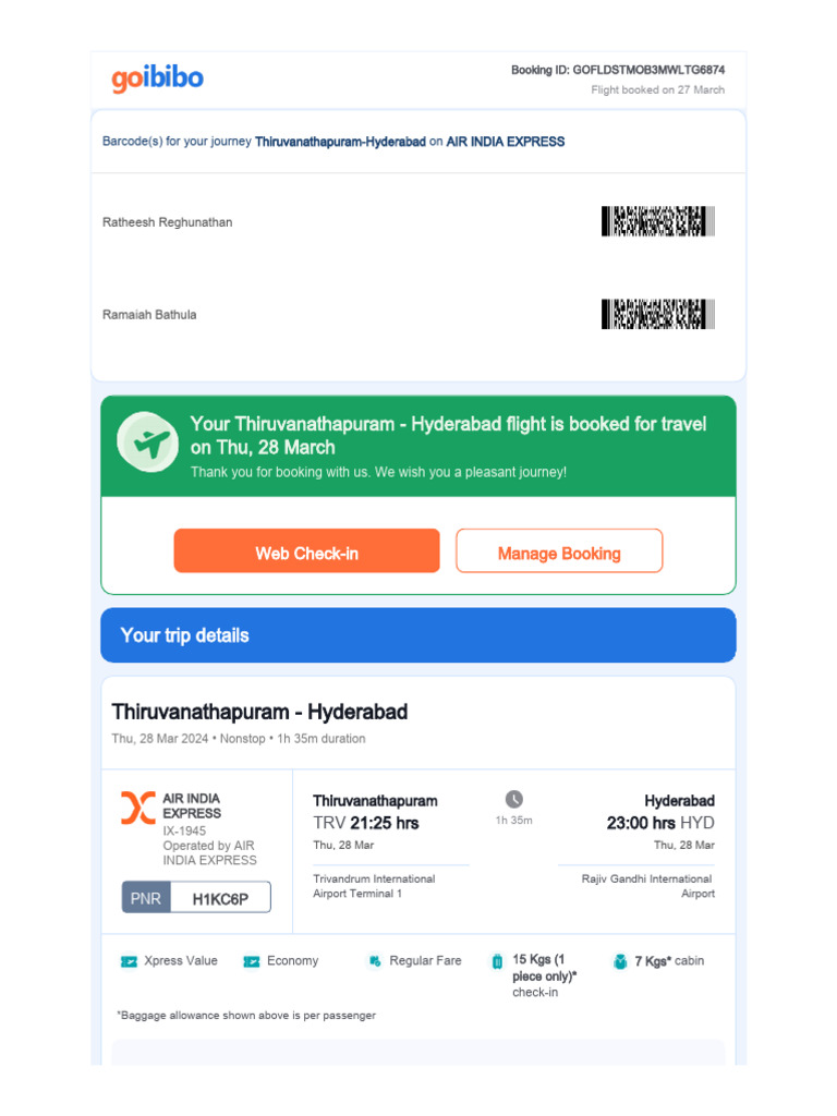 GOFLDSTMOB3MWLTG6874 ETicket | PDF | Airport | Aviation