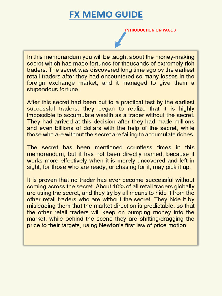 FX Memo Guide | PDF | Foreign Exchange Market | Market Maker