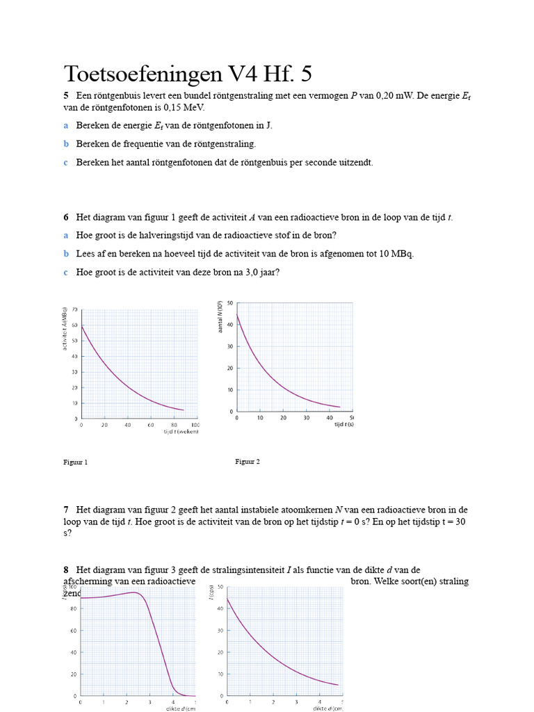 Toetsoefeningen V4 Hf5 | PDF