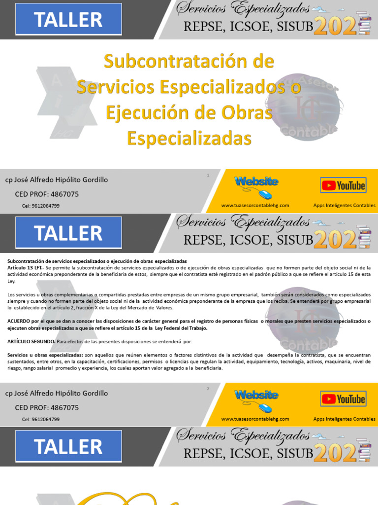 Curso REPSE ICSOE SISUB 2021 | PDF | Outsourcing | Discriminación