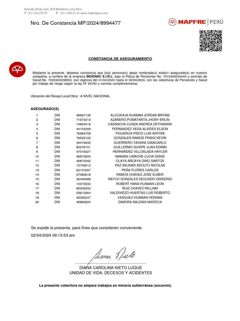 MP 20248994477 | PDF | Seguro | Servicios financieros