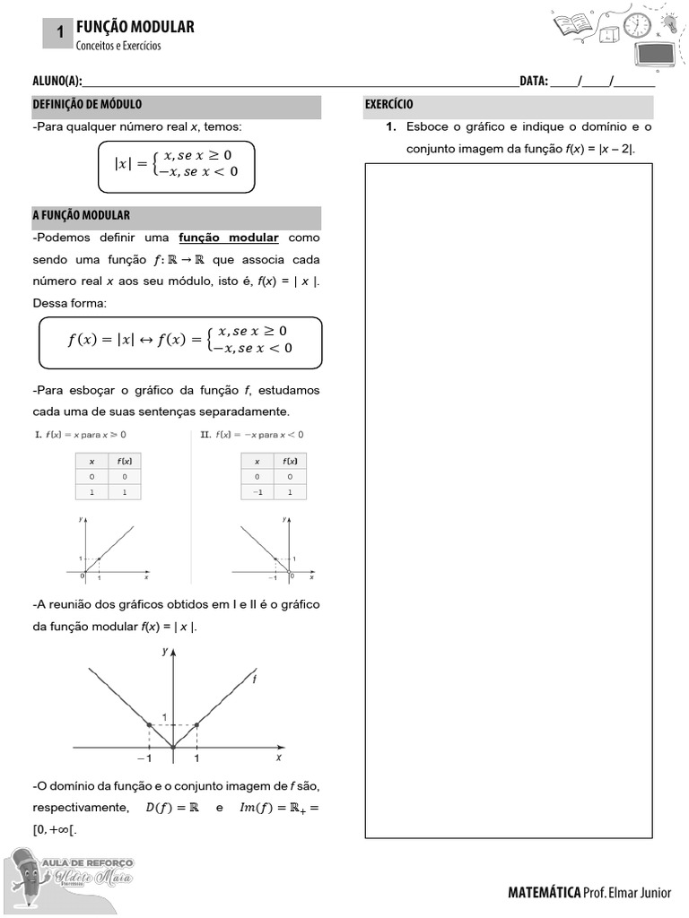 Função Modular | PDF | Função (Matemática) | Lógica matemática