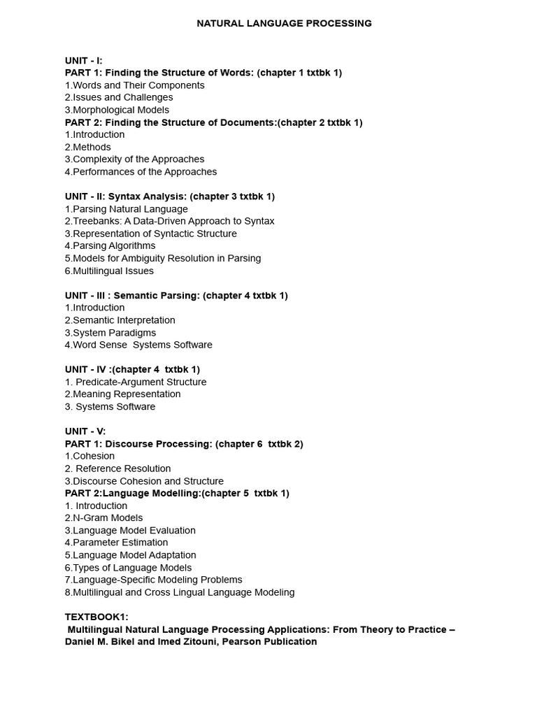 Natural Language Processing | Download Free PDF | Morphology ...