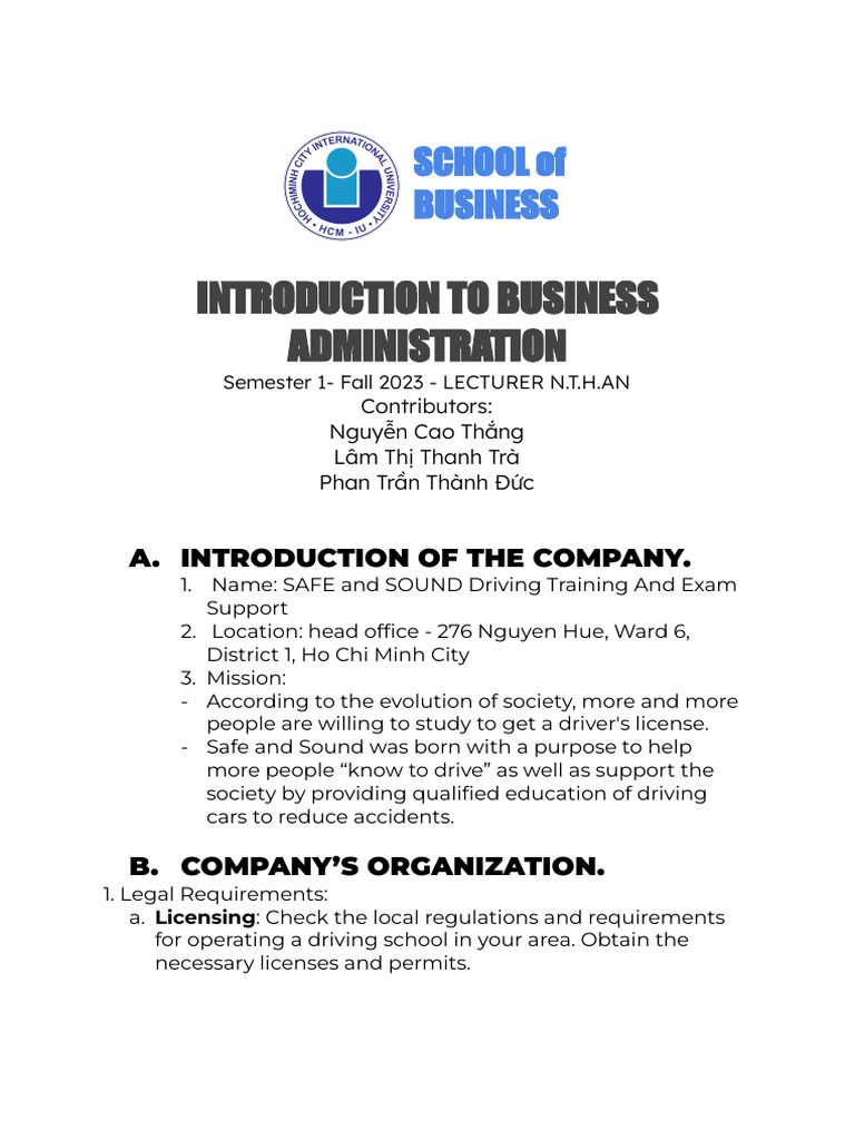 Introduction To BA - Report | PDF | Educational Technology