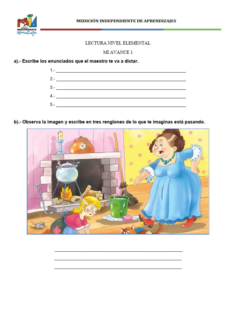 LECTURA Avance NIVEL ELEMENTAL | PDF