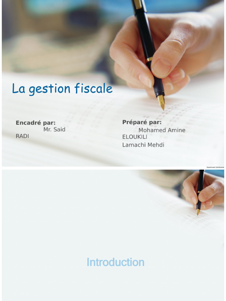 La gestion fiscale | PDF