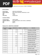 PNB Account Statement Sample PDF | PDF | Banks | Cheque