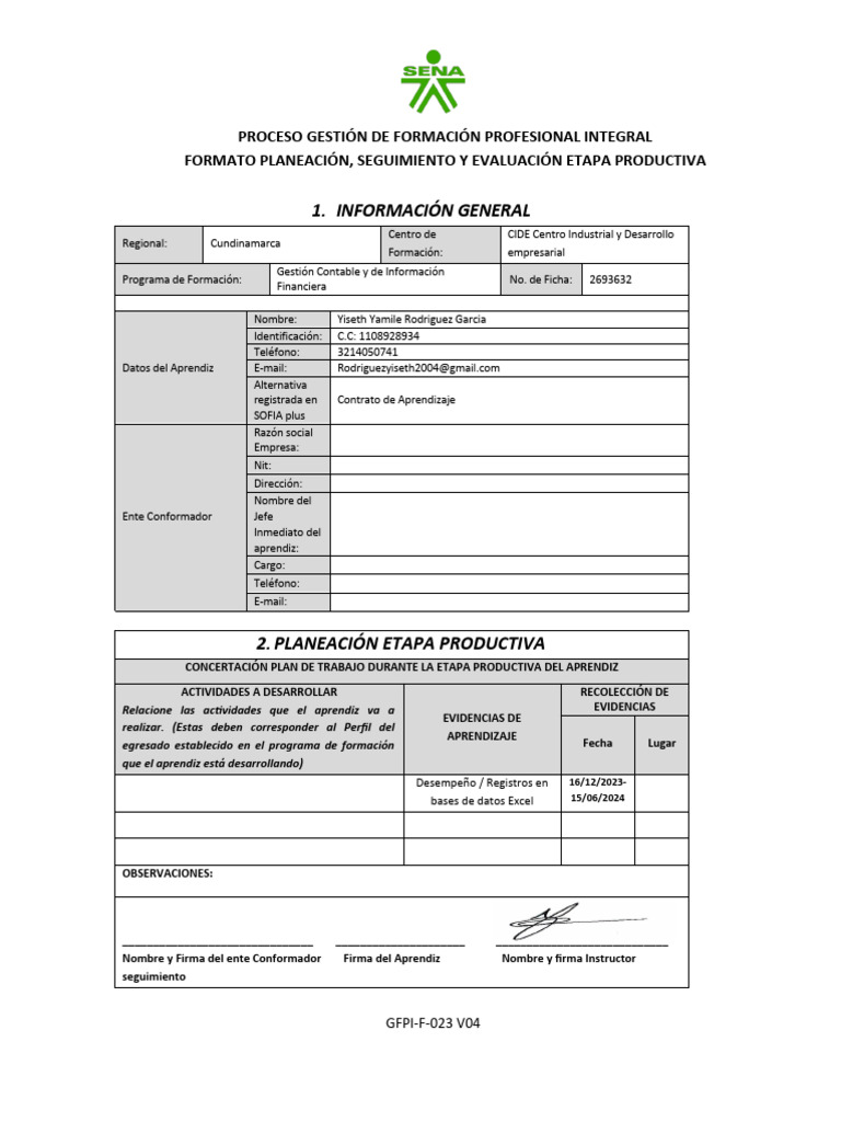 Información General | PDF | Evaluación