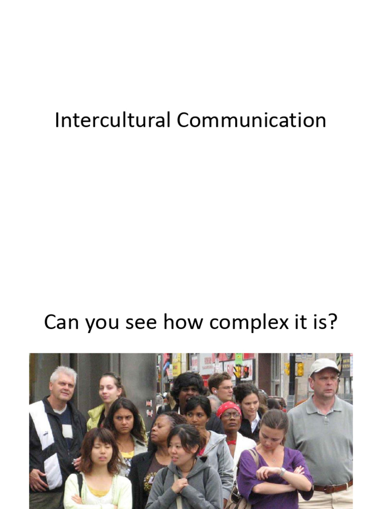Intercultural Communication | Download Free PDF | Nonverbal Communication | Communication