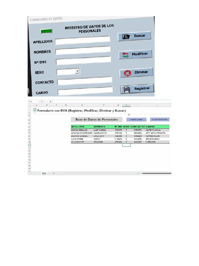 Formulario Registro Buscar Actualizar y Eliminar en Excel Con Macros ...