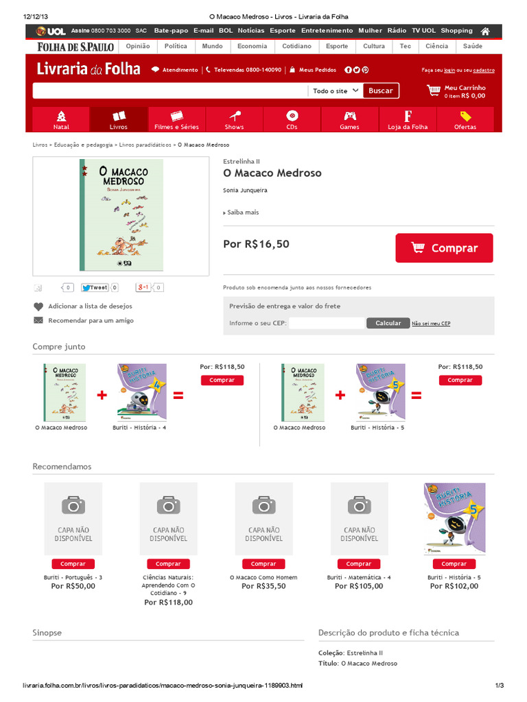 O Macaco Medroso - Folha | PDF | Rock (música) | Rhythm And Blues