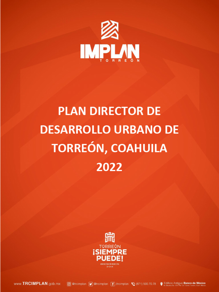 Plan Director de Desarrollo Urbano de Municipio de Torreon | PDF | México