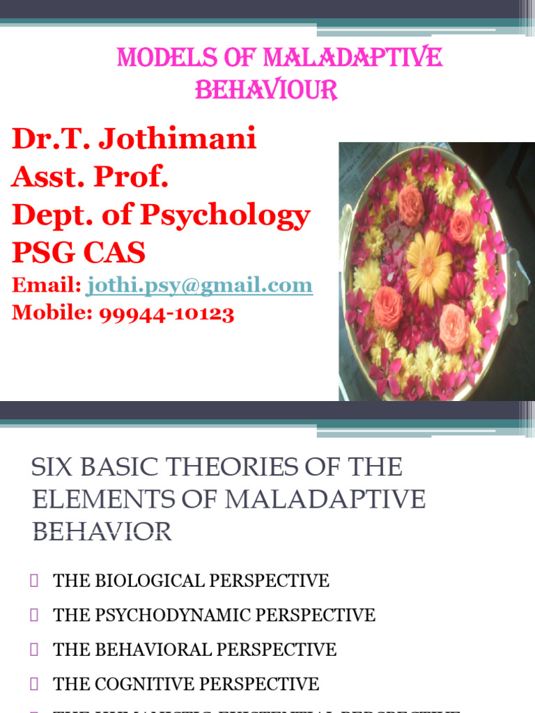 Models of Maladaptive | PDF | Psychoanalysis | Id