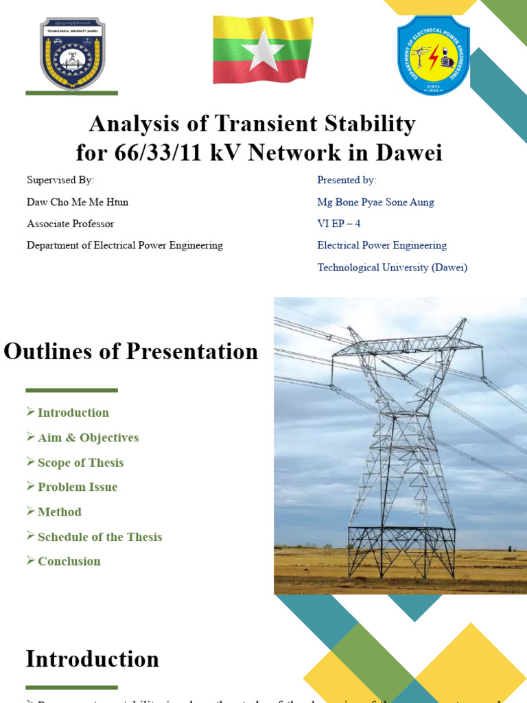 The Analysis For Power System Stability - 1 | PDF | Steady State | Electrical Engineering