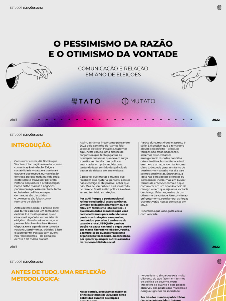 O Pessimismo Da Razão | PDF