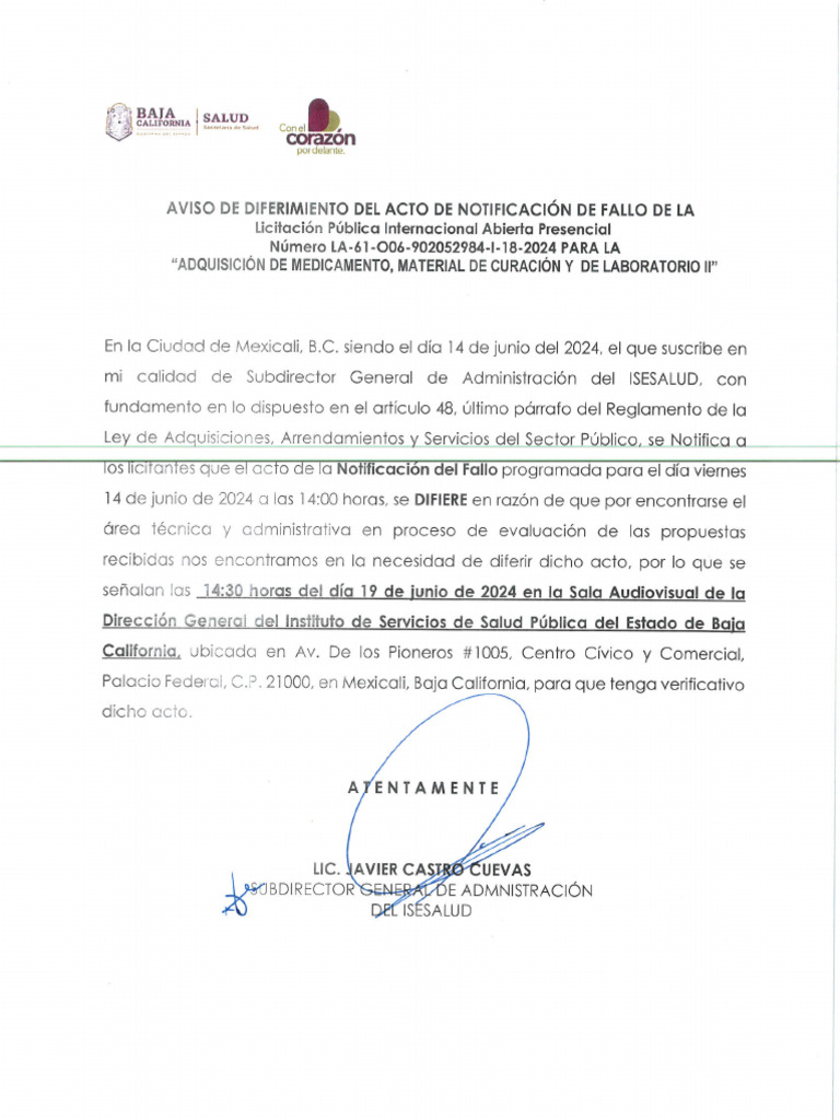 Aviso de Diferimiento de Fallo I-18 | PDF Aviso de Diferimiento de Fallo I-18 | PDF