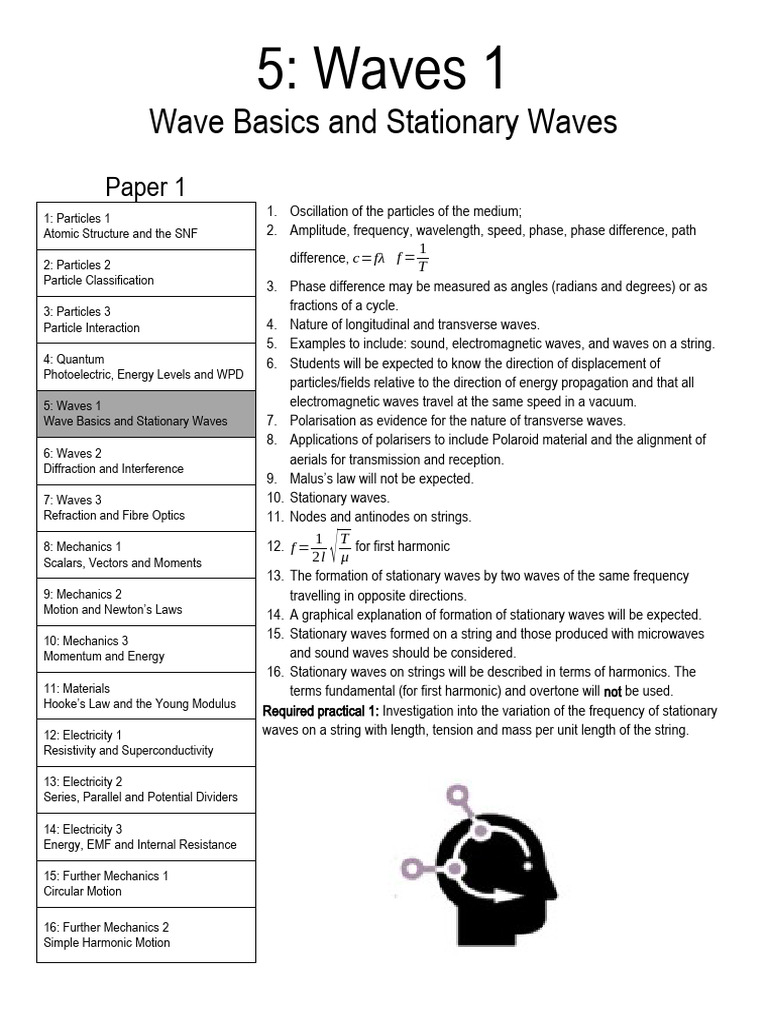 Waves 1 - Basics and Standing Waves | PDF | Waves | Wavelength
