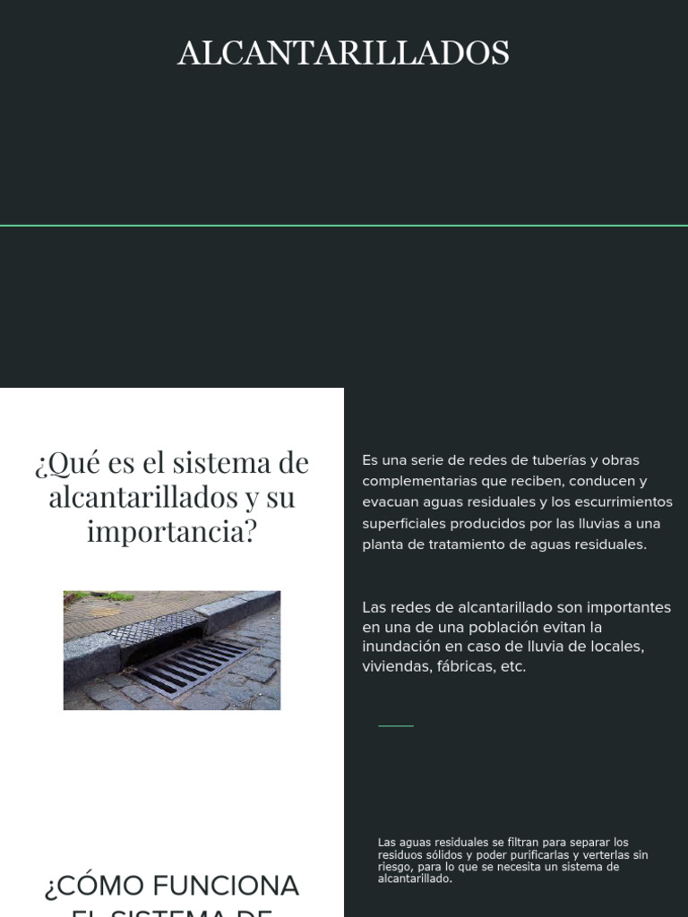 ALCANTARILLADOS | PDF | Alcantarillado | Aguas residuales