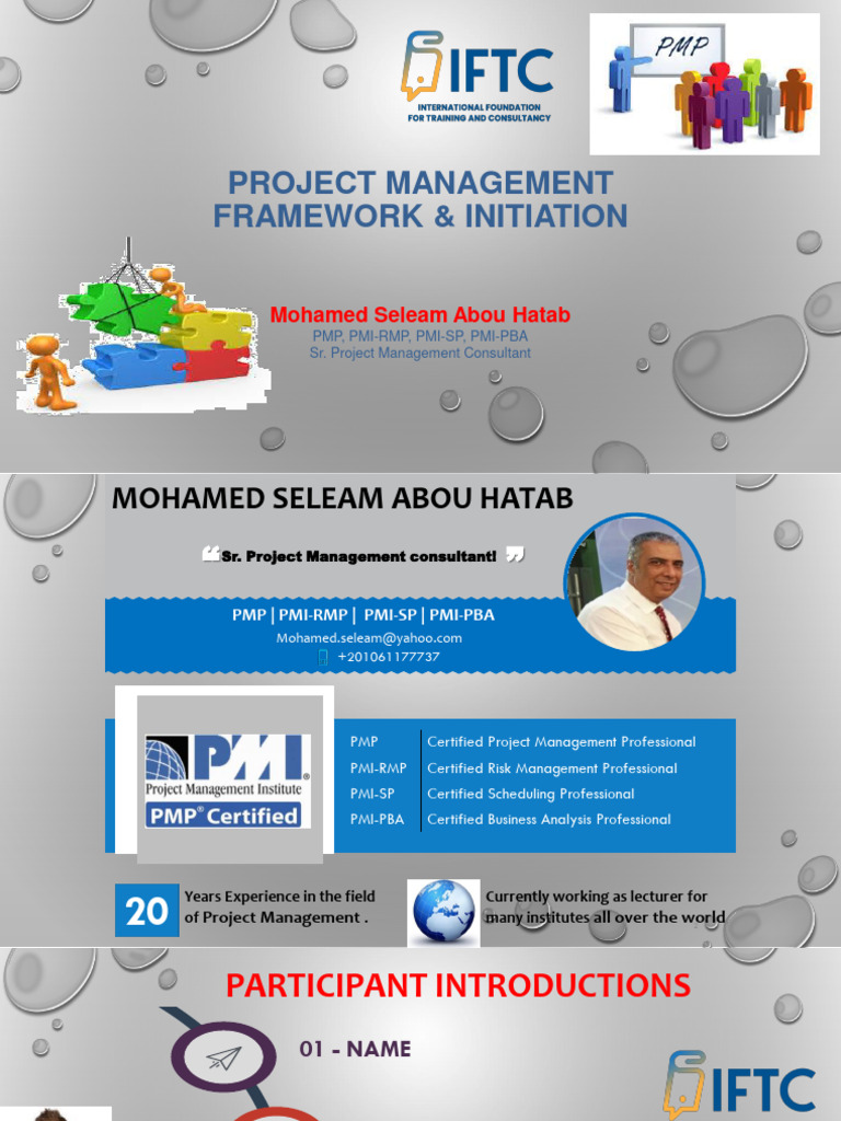 Project Mnagement Framework & Initiation | PDF | Agile Software ...