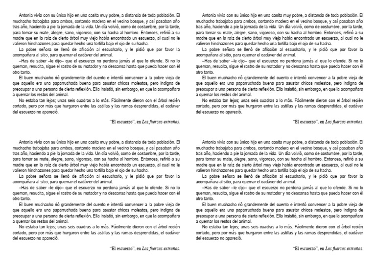 El Escuerzo de Leopoldo Lugones | PDF
