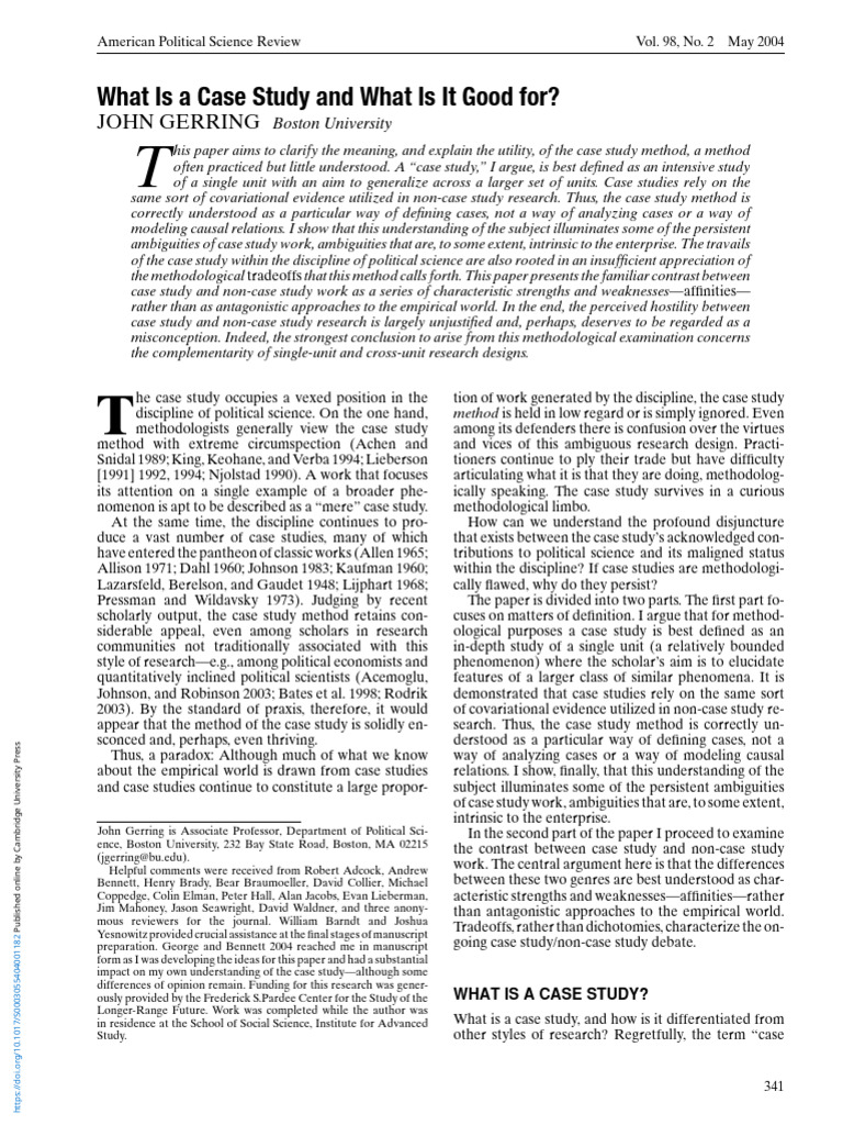 Understanding Case Studies | PDF | Case Study | Causality