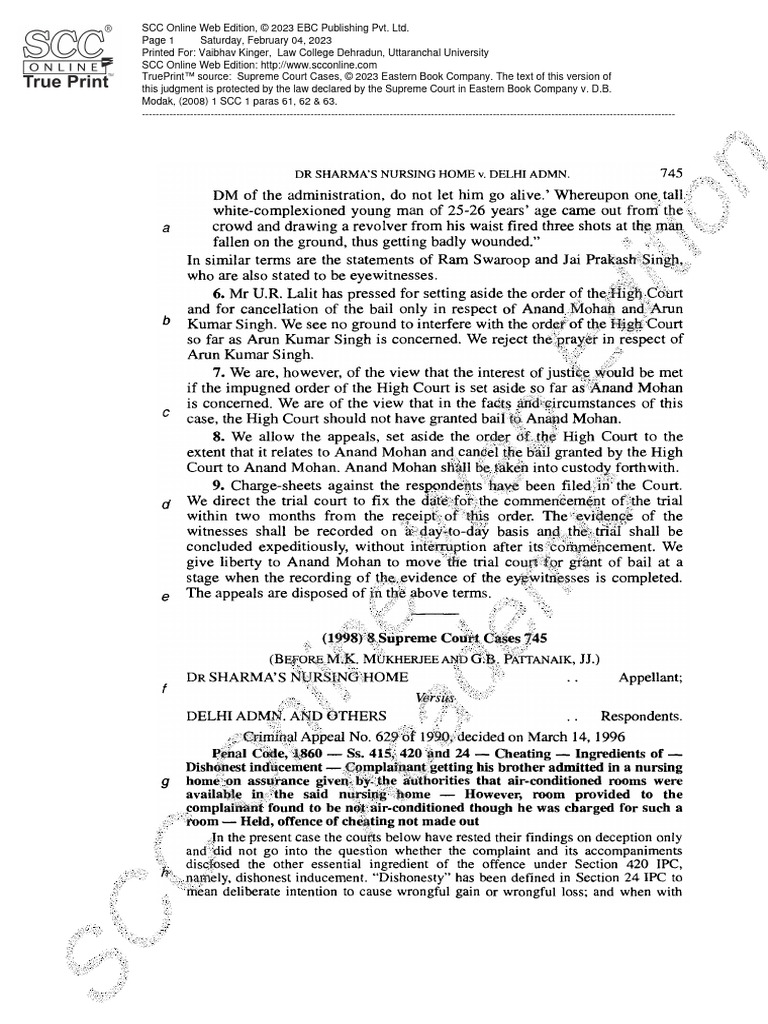 TP 1998 8 SCC 745 747 Mrvaibhavkinger Gmailcom 20230204 130959 1 3 | PDF