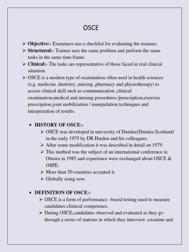 OSCE2 | PDF | Simulation | Health Care