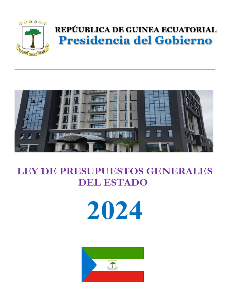 LEY PGE 2024 | Descargar gratis PDF | Presupuesto | Inflación