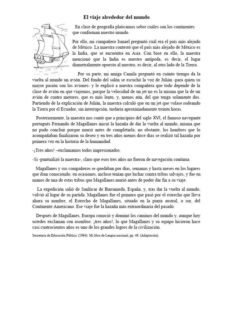 El viaje alrededor del mundo en clase | PDF | Ciencia y matemáticas ...