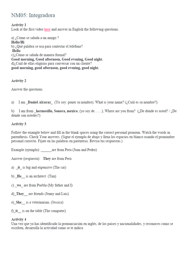 NM05 Integradora | PDF