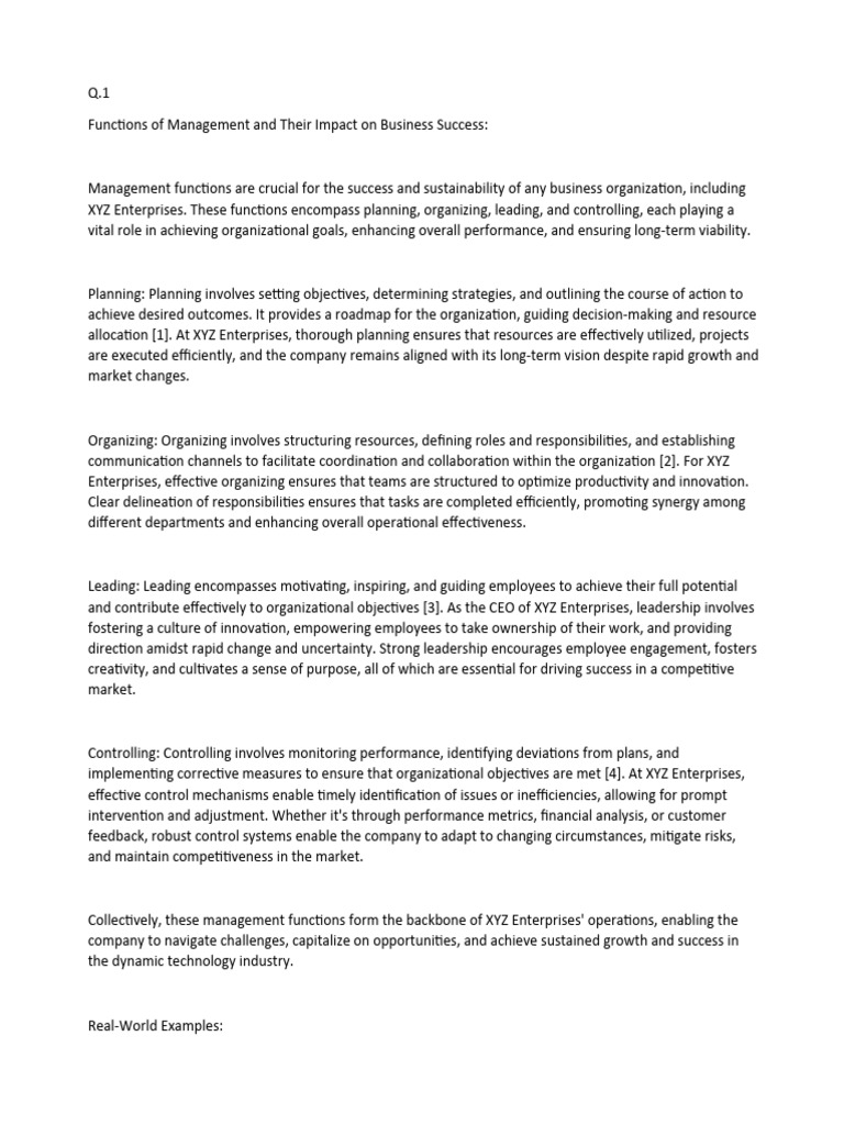 Q1_Example 2 | PDF | Goal | Leadership