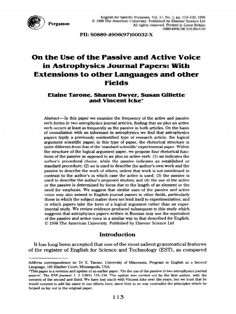 Tarone | PDF | Subject (Grammar) | Physics