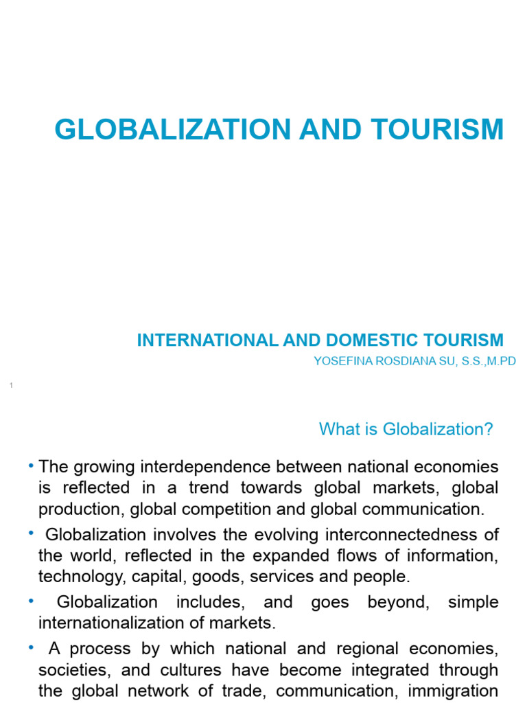 Topic 2-Globalization and Tourism Development | PDF | Globalization ...