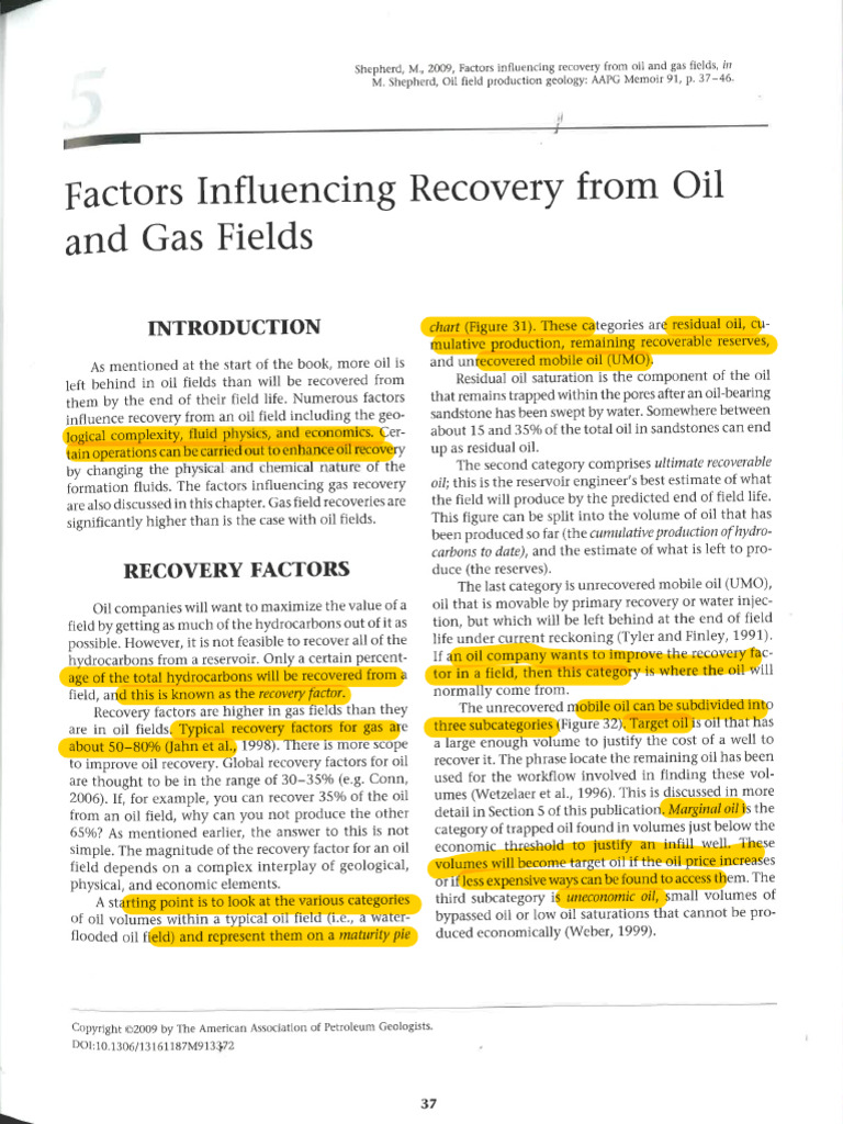 10 Production Recovery | PDF