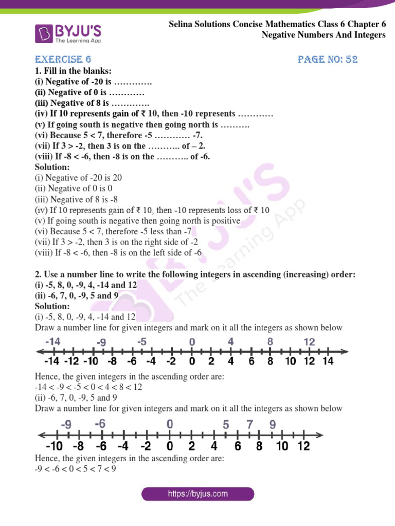 Selina Solutions Concise Math Class 6 Chapter 6 | PDF | Mathematics ...