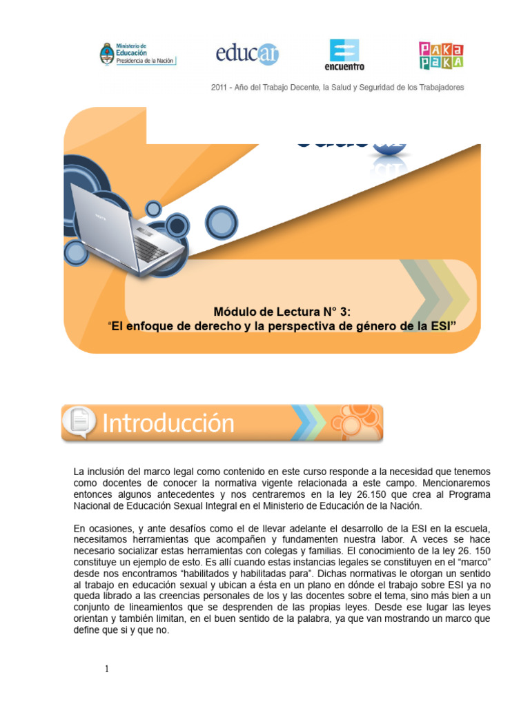 Modulo de Lectura Modulo 3 | PDF | Educación sexual | Mujer
