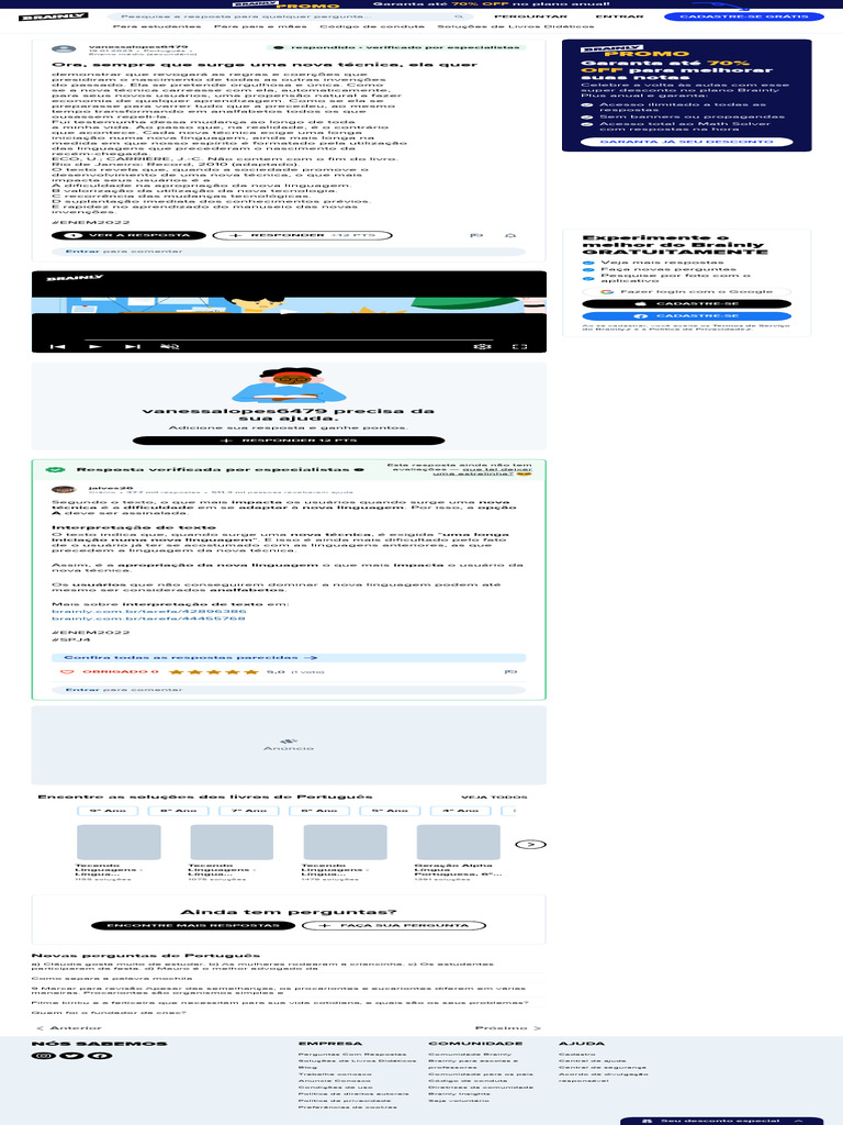 Ora, Sempre Que Surge Uma Nova Técnica, Ela Quer Demonstrar Que ...