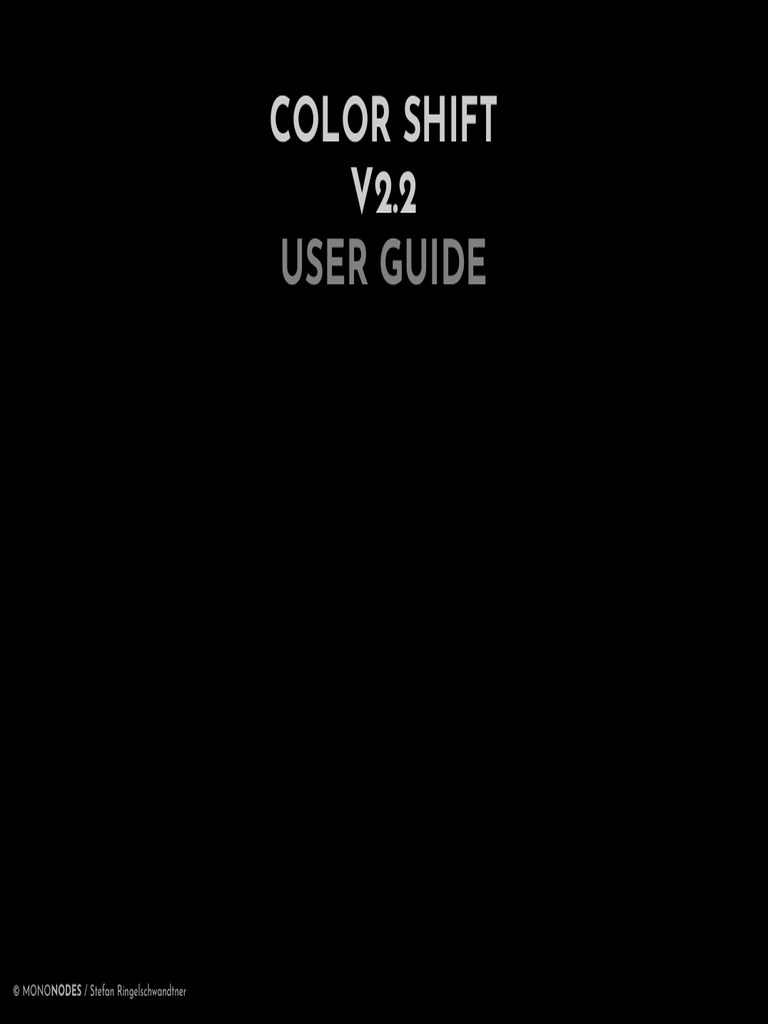 DCTL Color Shift User Guide v2.2 | PDF | Color | Hue