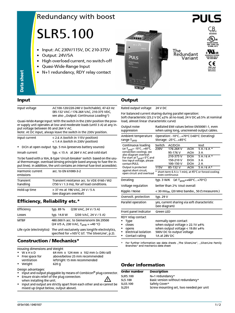 SLR 5 e 100 | PDF | Alternating Current | Electronic Engineering