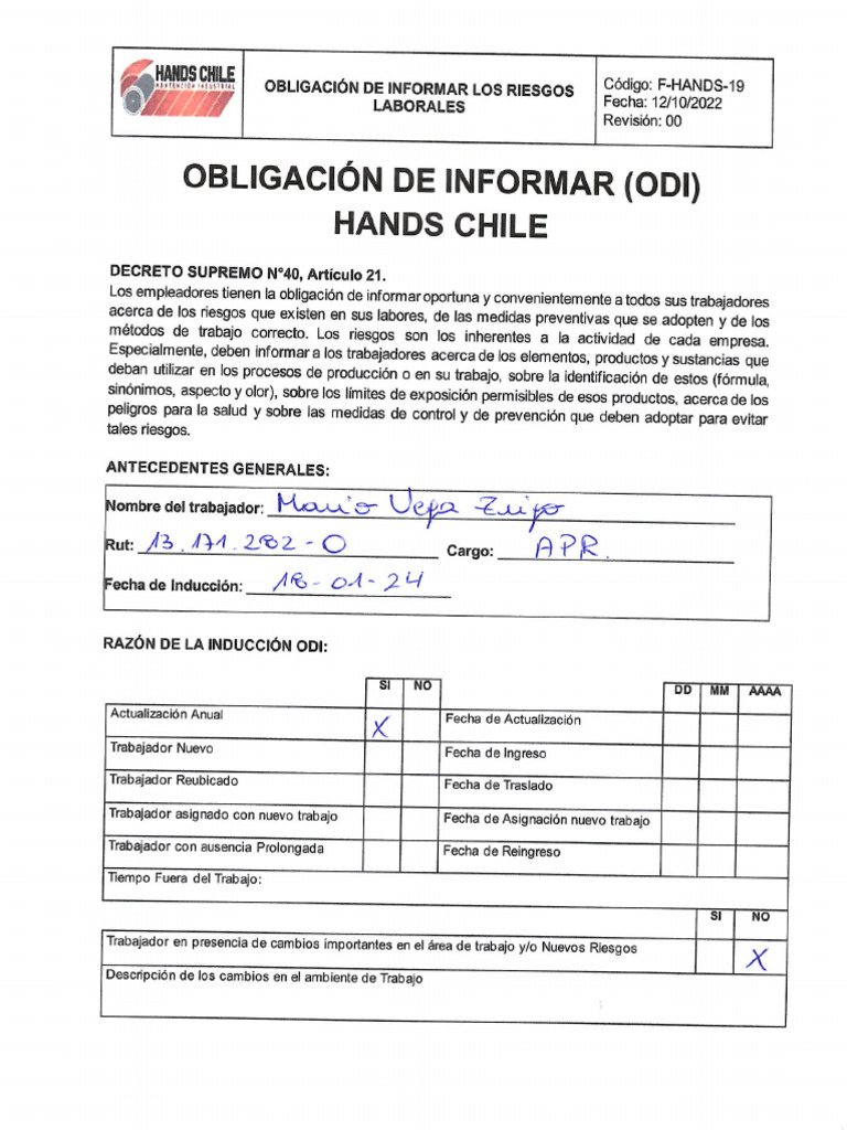 Odi Actualizado - Mario Vega | PDF