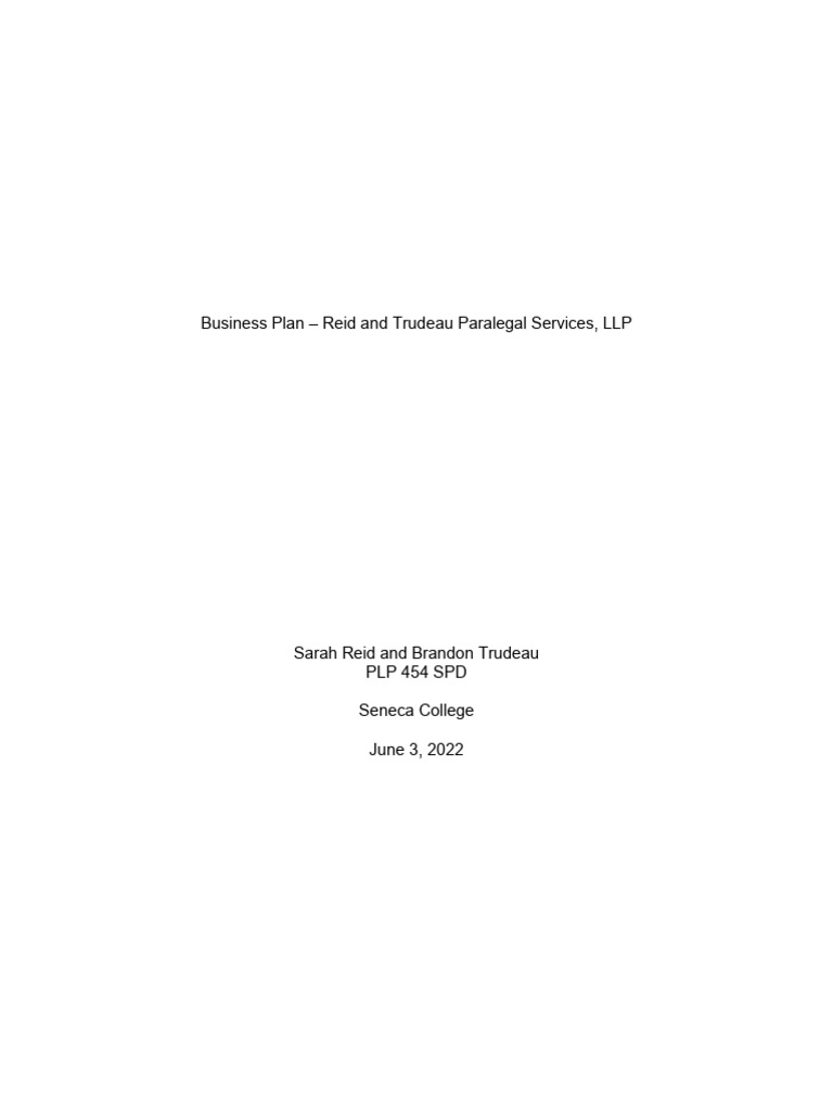 Sample Business Plan - Legal Practice | PDF | Paralegal | Payroll Tax