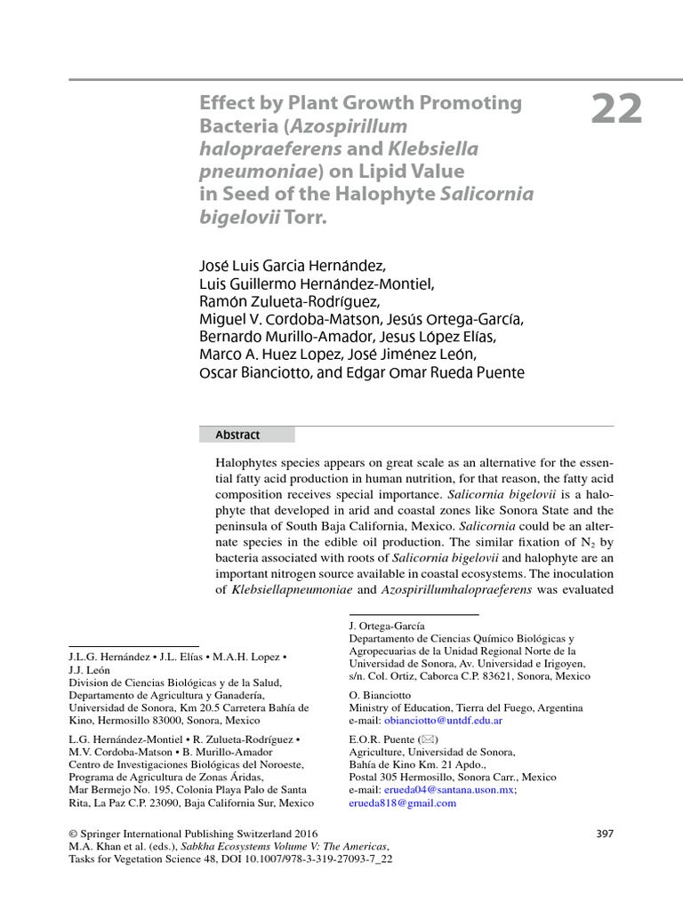 10.1007@978 3 319 27093 722 | PDF | Botany