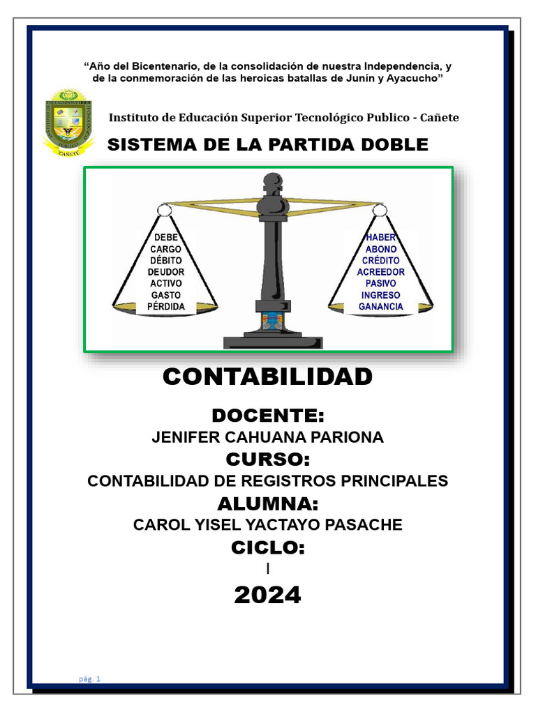 Sistema de Partida Doble en Contabilidad | PDF | Business | Contabilidad
