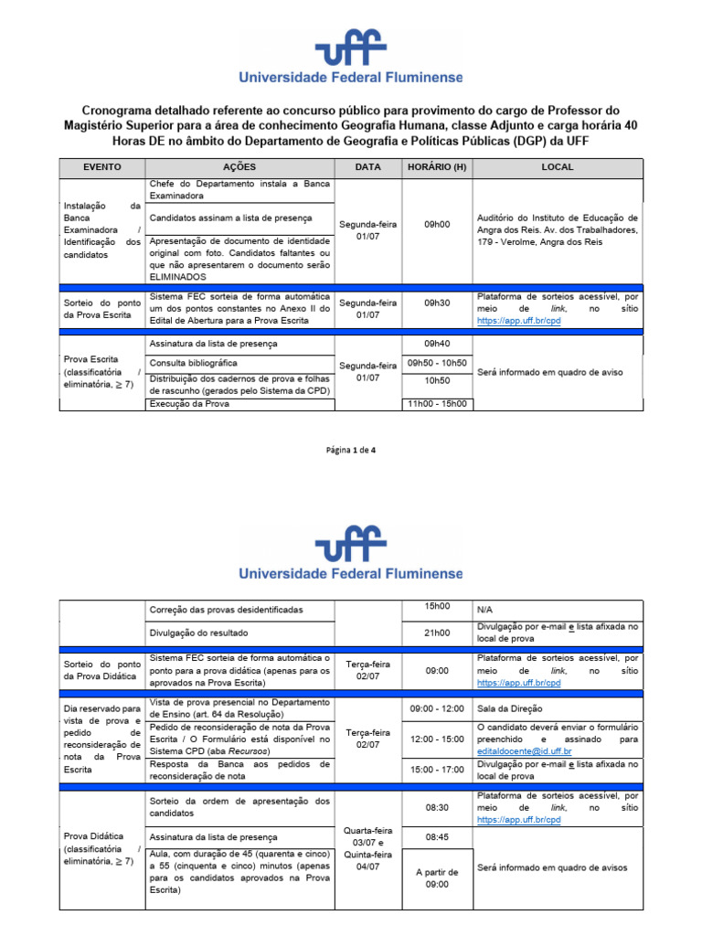 Cronograma DGP | PDF