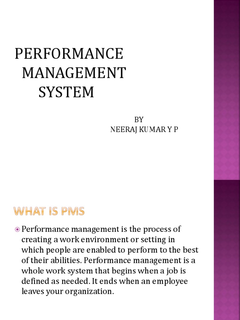 Pms Final | PDF | Performance Management | Motivation