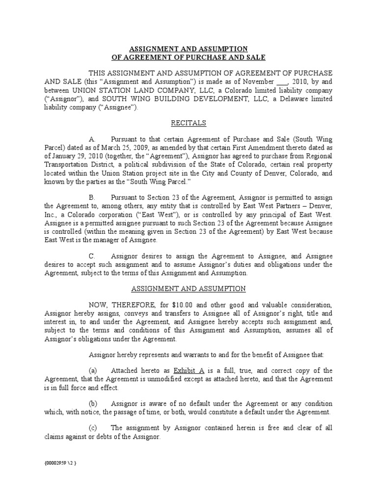 Assignment and Assumption | PDF | Assignment (Law) | Limited Liability ...