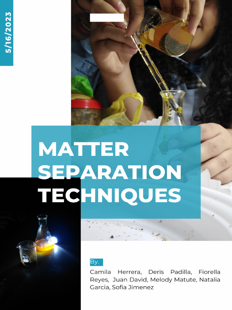 Lab Report Matter Separation Techniques | PDF