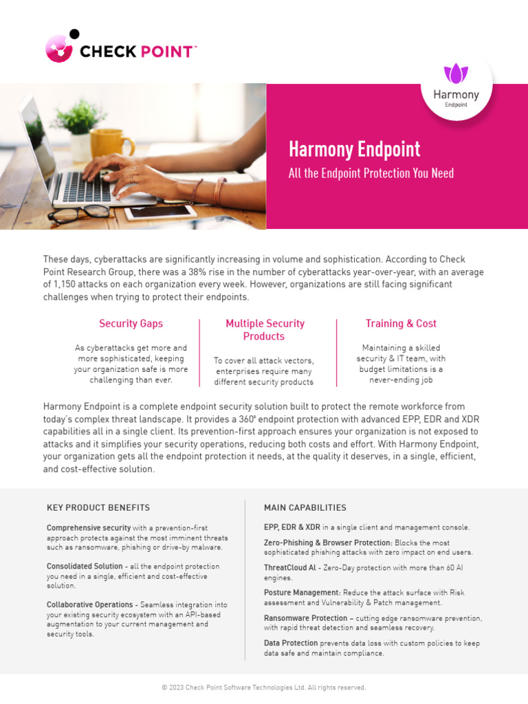 Harmony Endpoint Solution Brief | PDF | Security | Computer Security
